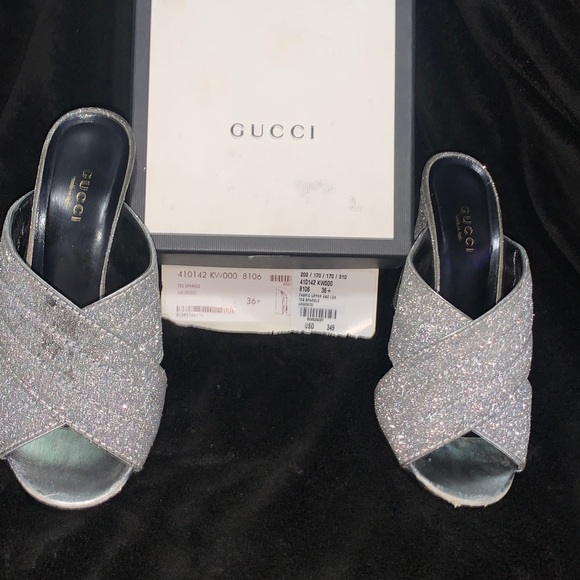 Gucci | Shoes | Gucci Mules Slightly Worn Flashy Cute Stylish | Poshmark
